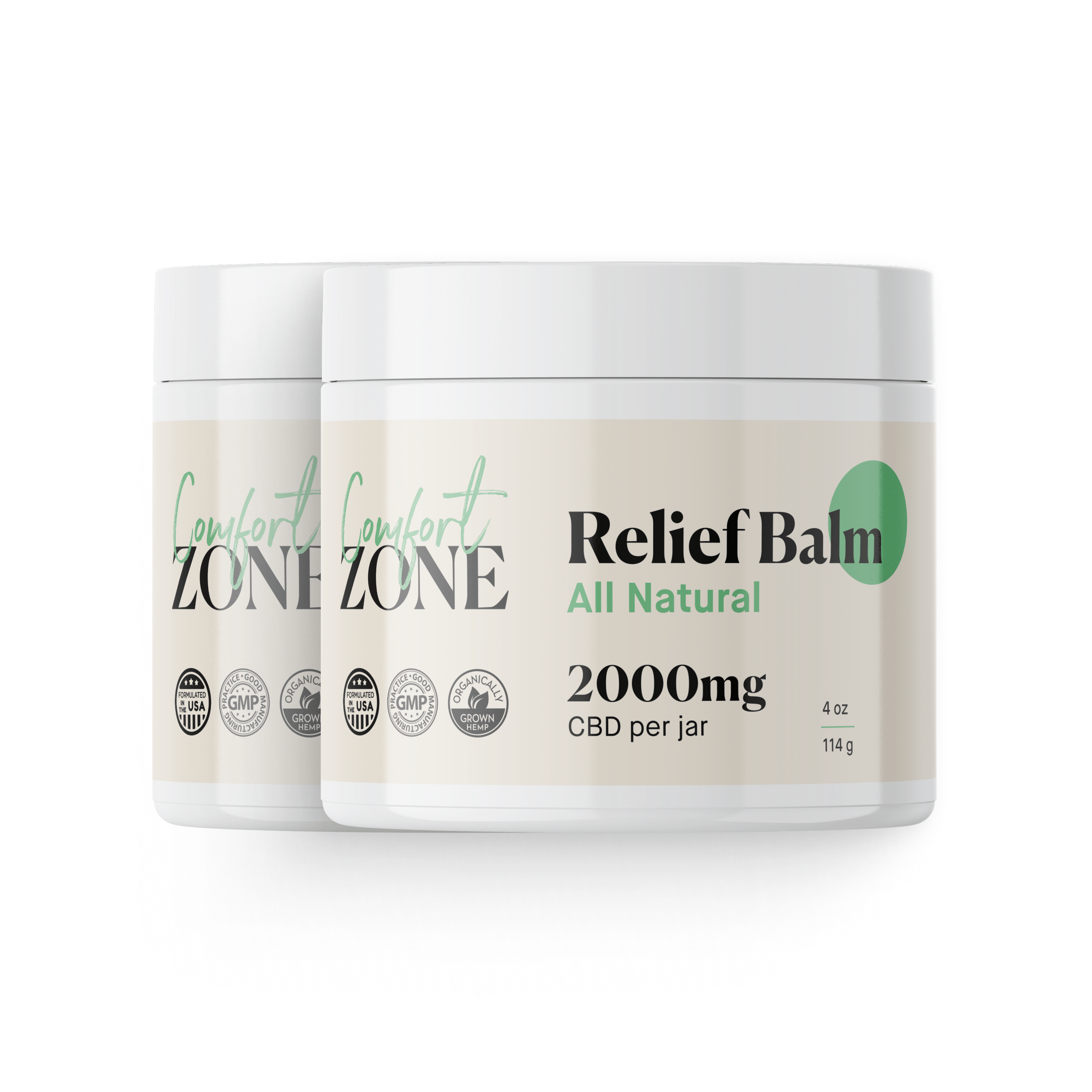CBD Relief Balm 2-Pack Bundle (10% OFF) - CBD Comfort Zone